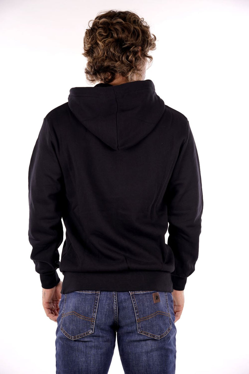 DS2 Felpa full zip cappuccio DS2 da Uomo - nero FW24220NERO FW24220 ...